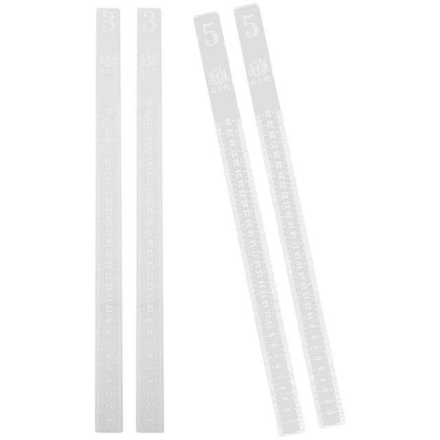 HOMEMAXS Acrylic Baking Ruler for Home Use with Uniform Thickness 2 ...