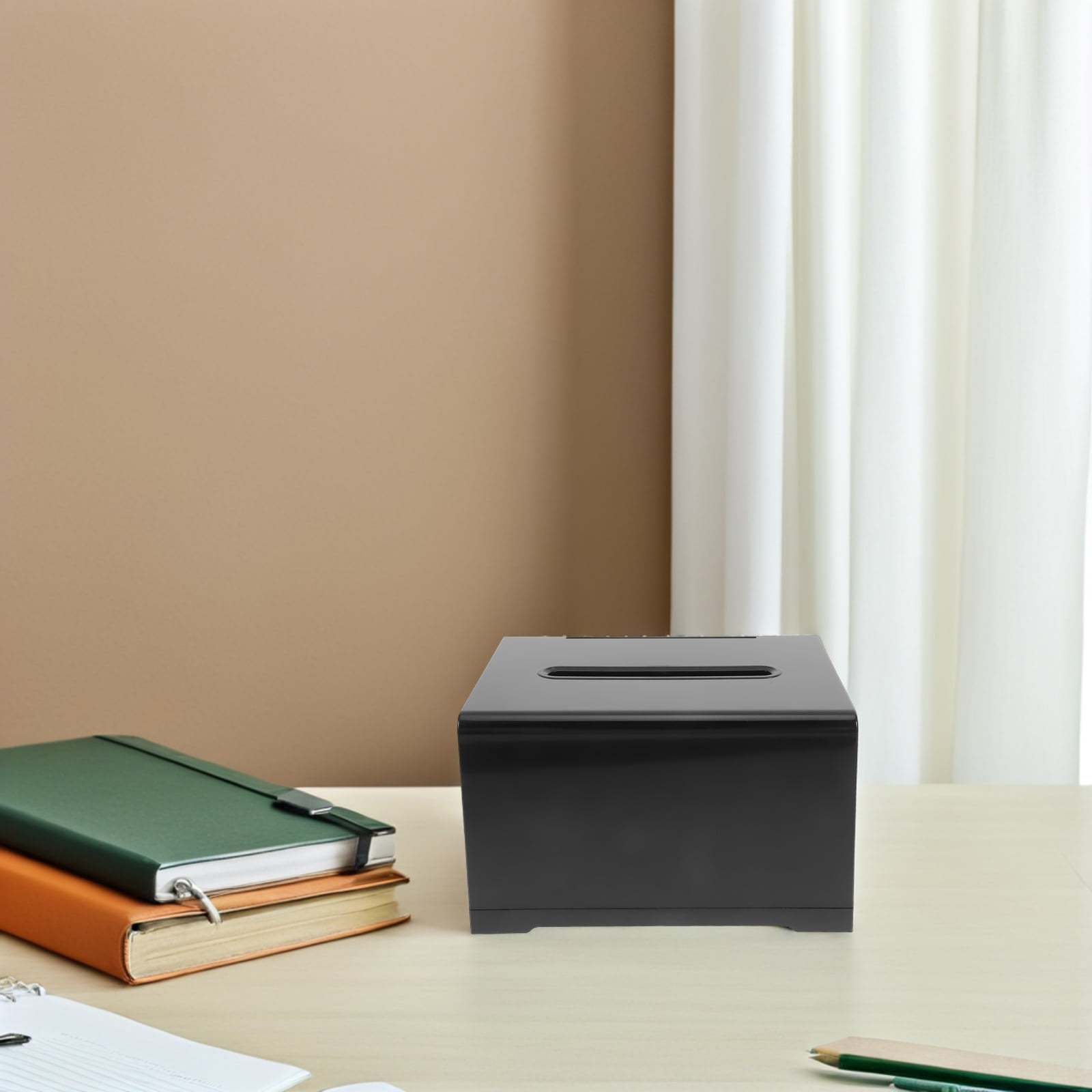 HOMEMAXS Acrylic Ballot Box with Lock and Sign Holder Clear Suggestion ...