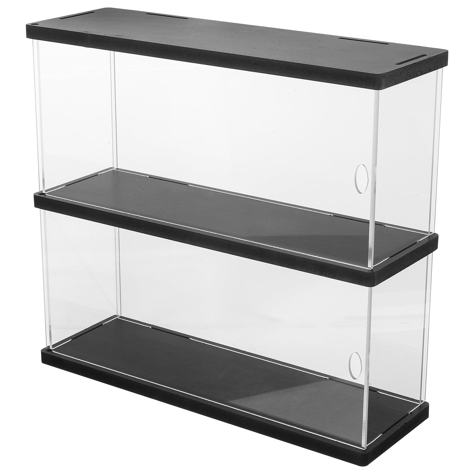 HOMEMAXS Acrylic Display Case for Collectibles LED Clear Storage Bins ...