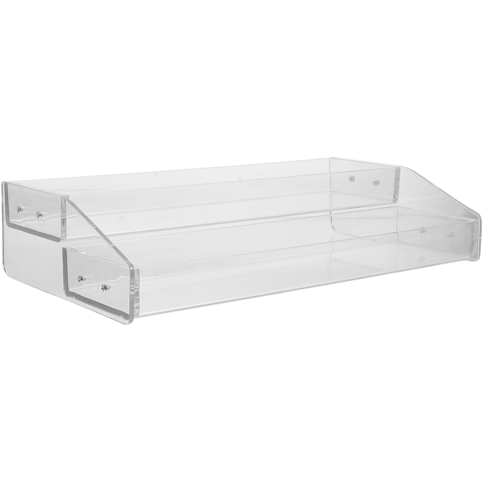 HOMEMAXS Acrylic Display Rack Shelf Organizer Clear Storage Bins with ...