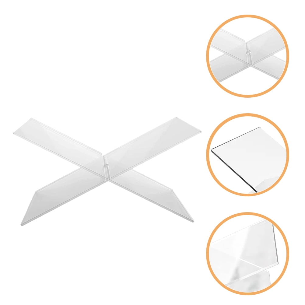 WEUVEB Book Display Stand Acrylic 1Set 11In X 6.1In X 5.9In - Walmart.com