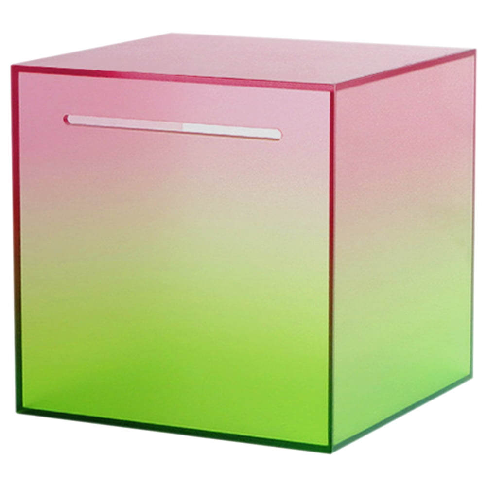 Acrylic Money Box for Storage Use Smooth Textured Unopenable Piggy Bank ...