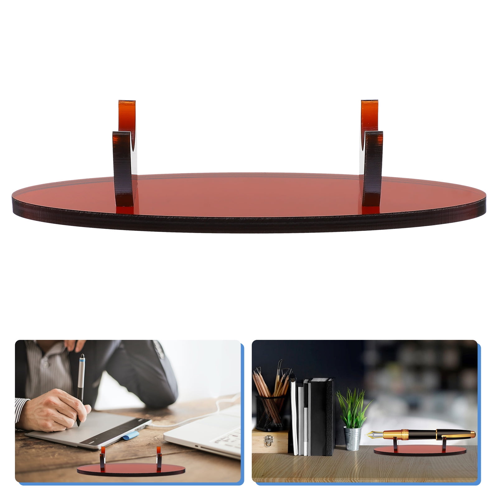 HOMEMAXS Acrylic Pen Holder Display Stand Makeup Brush Rack Organizer ...