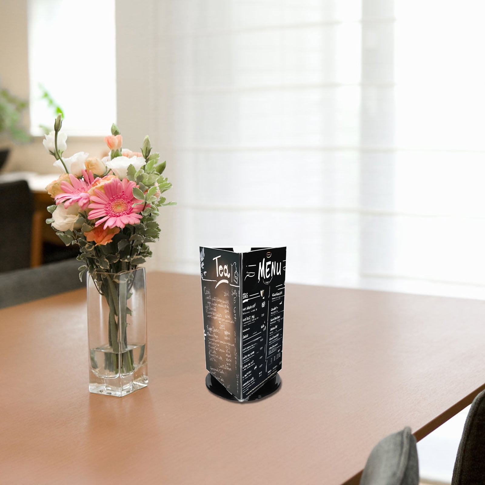 HOMEMAXS Acrylic Sign Holder Tabletop Menu Menu Tag Display Holder ...