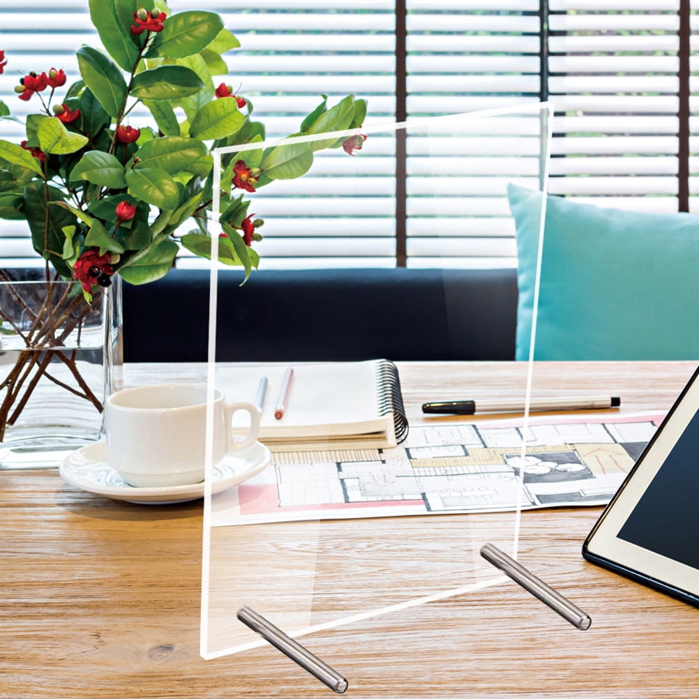 HOMEMAXS Acrylic Table Card for Wedding Decor Display Stand Transparent ...