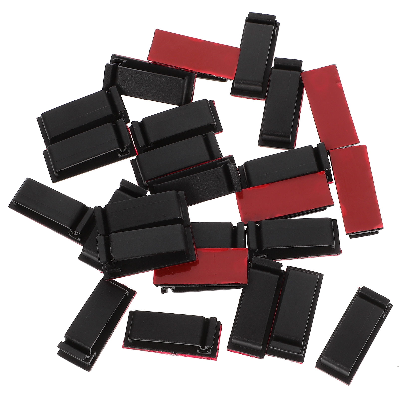 HOMEMAXS Adhesive Cable Clips for Home Use Black Wire Management Clips ...