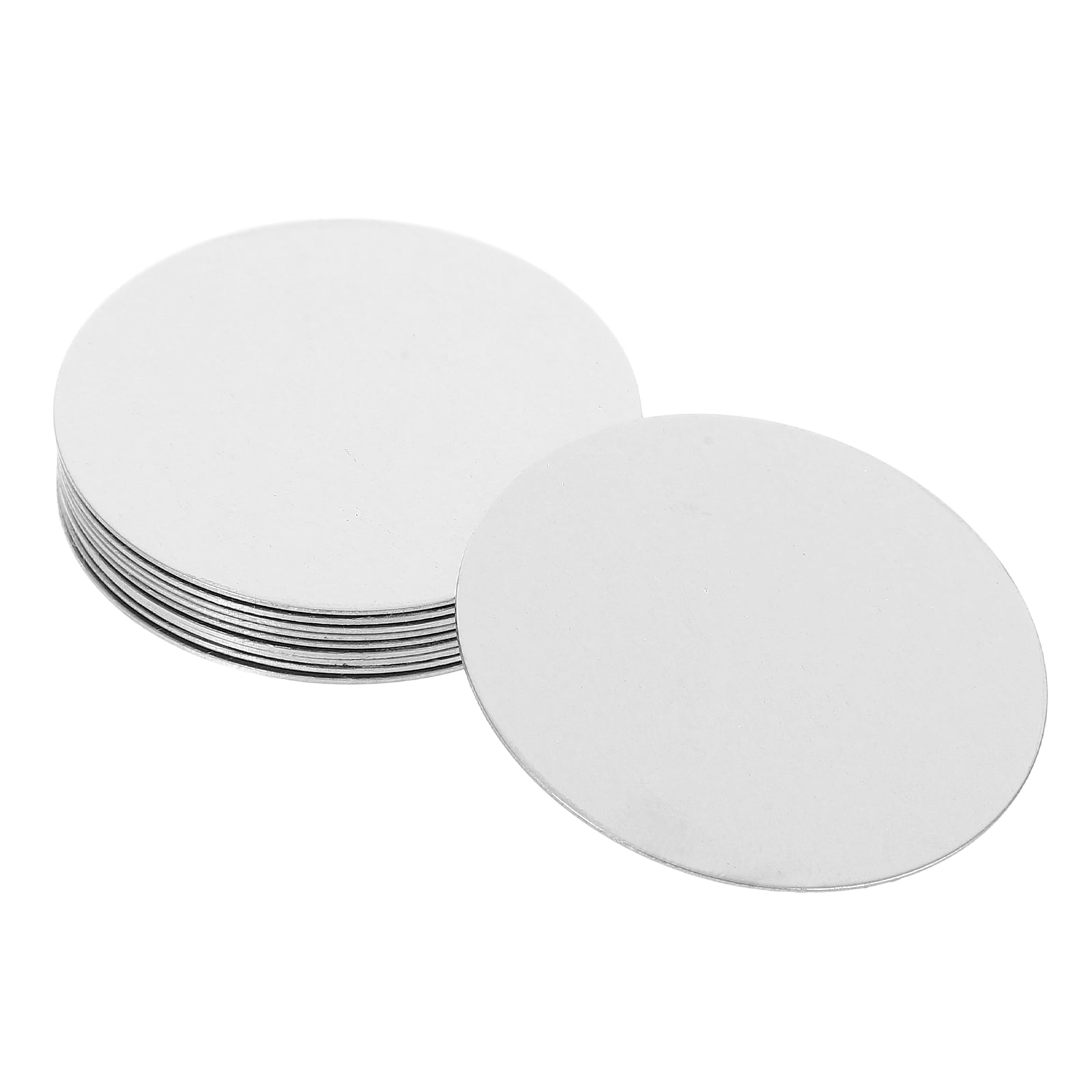 HOMEMAXS Adhesive Metal Plate for Phone Use Silver Iron Round Magnetic ...