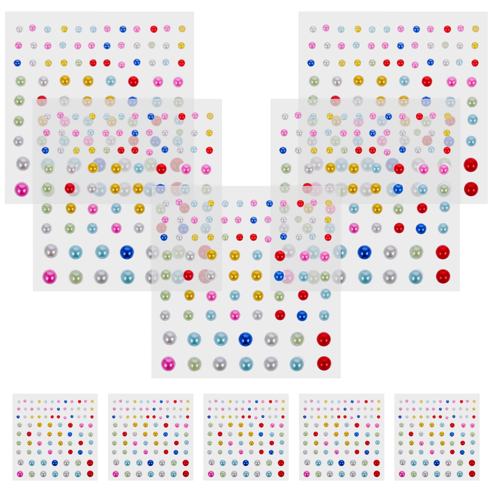 jojofuny Festival Face Gems Stickers Assorted Color Acrylic 10 Sheets ...
