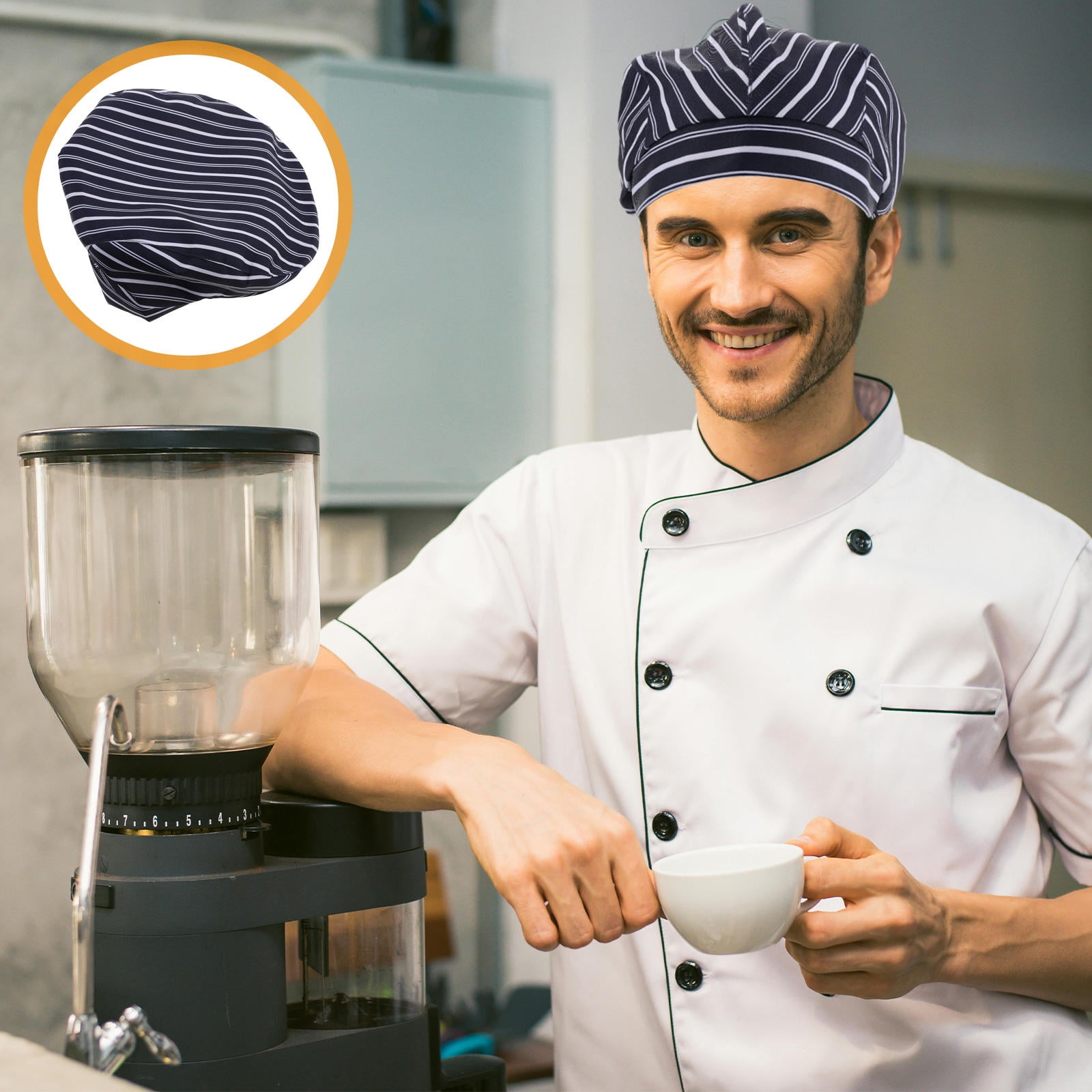 Adjustable Chef Hat For Men Women Waiters Waitresses In Coffee Shops ...