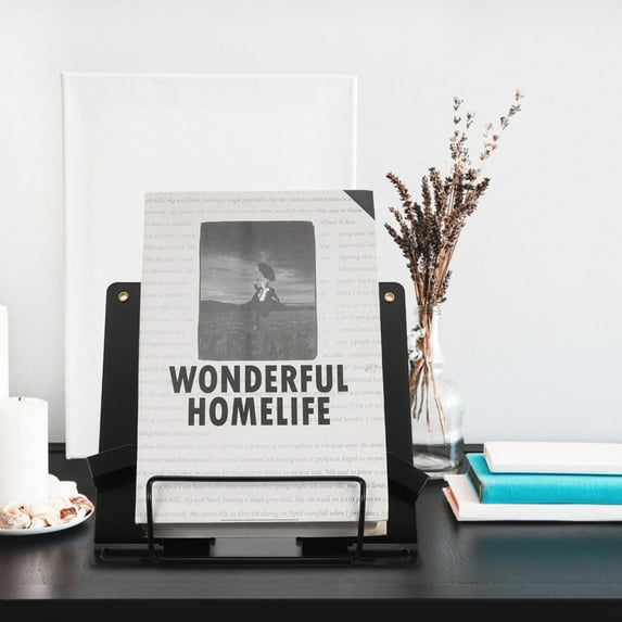 HOMEMAXS Adjustable Tabletop Rack Book Reading Stand Book Support ...