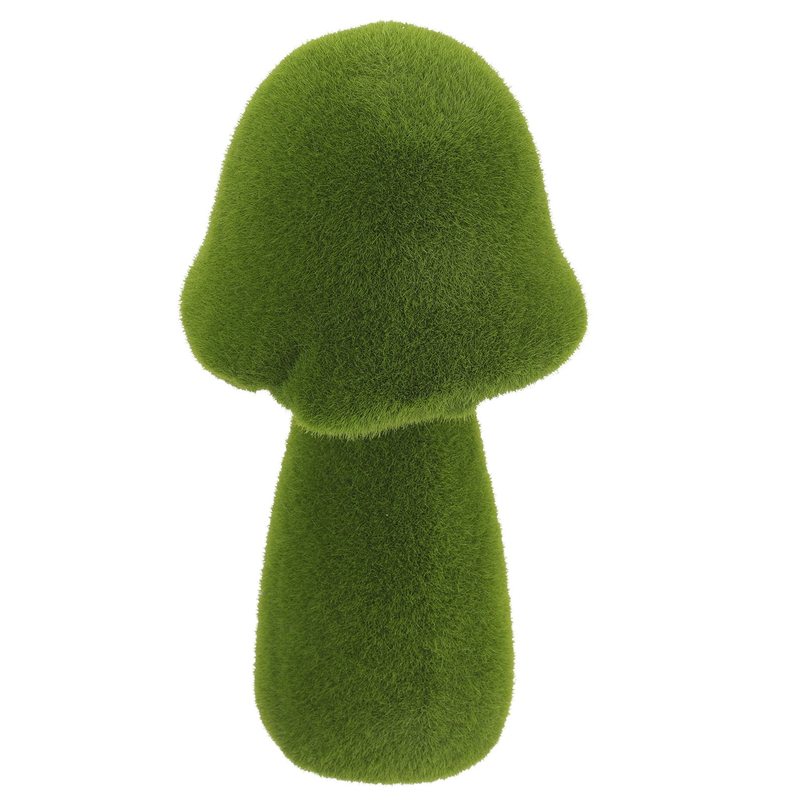 HOMEMAXS Adorable Flocking Foam Mushroom Statue for Garden Decor Green ...