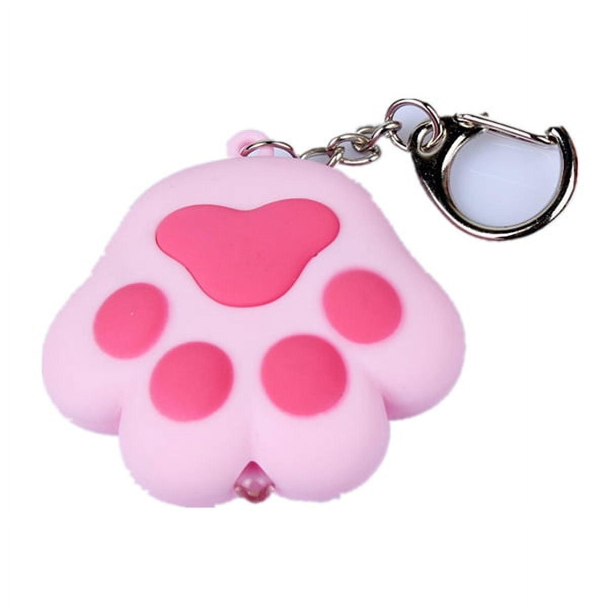 HOMEMAXS Adorable LED Light Sound Cat Claw Key Chain Set in Pink Made ...