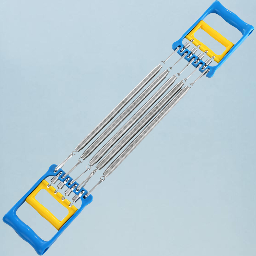 HOMEMAXS Adults Chest Expander Detachable Spring Steel Exerciser ...
