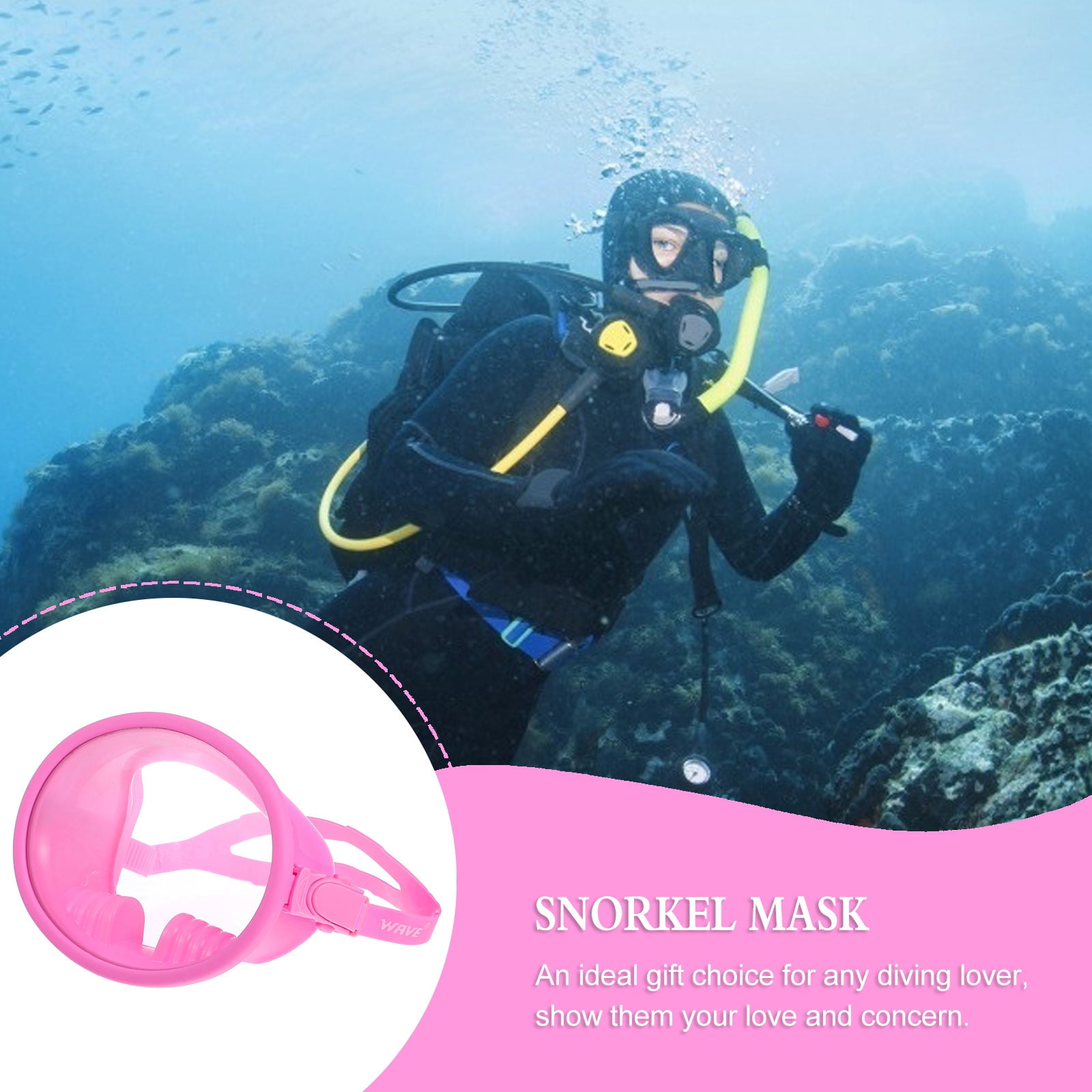 HOMEMAXS Adults Scuba Wide Field of View Diving Mirror Underwater ...