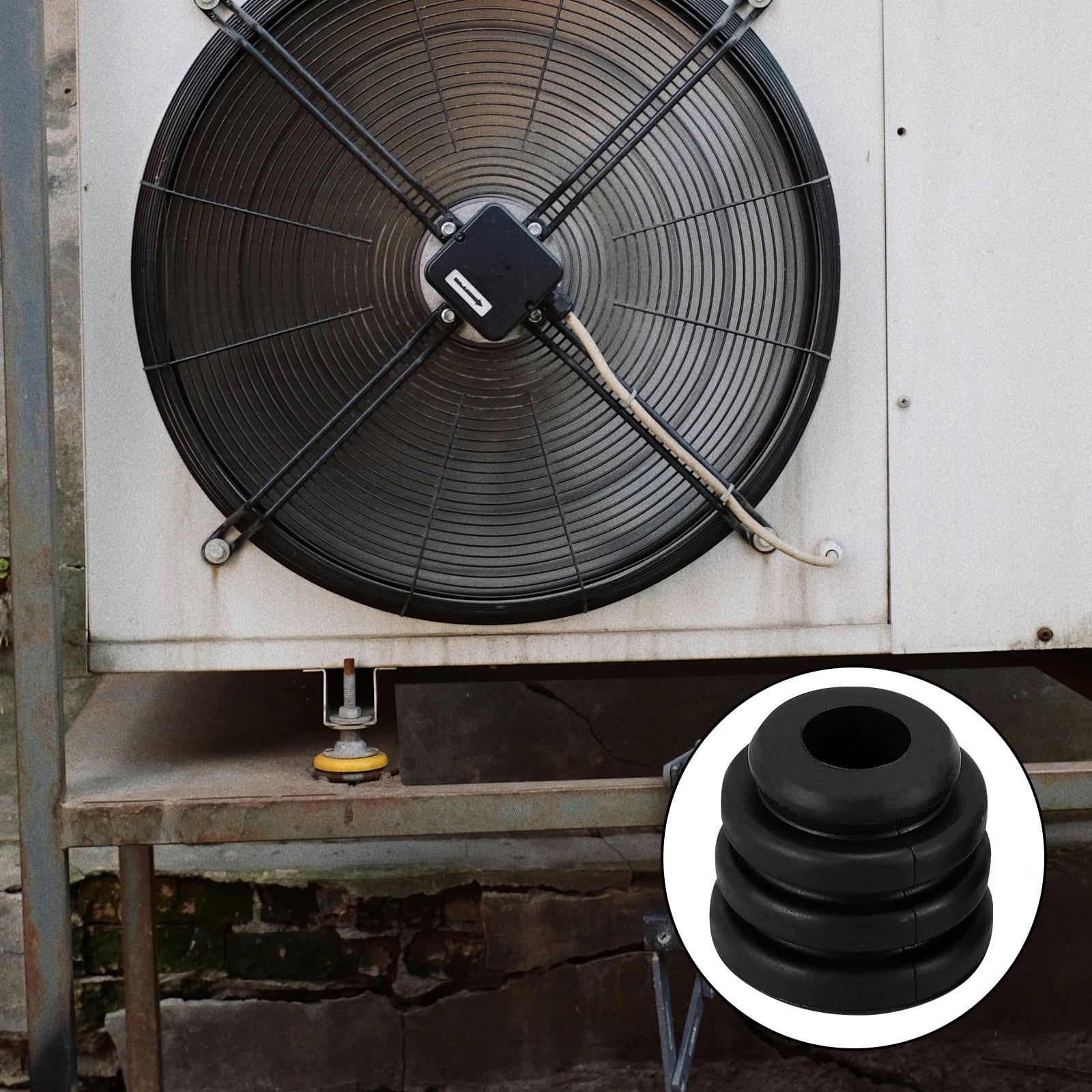 HOMEMAXS Air Conditioner Shock Absorber Pads Made of Rubber for Outdoor ...