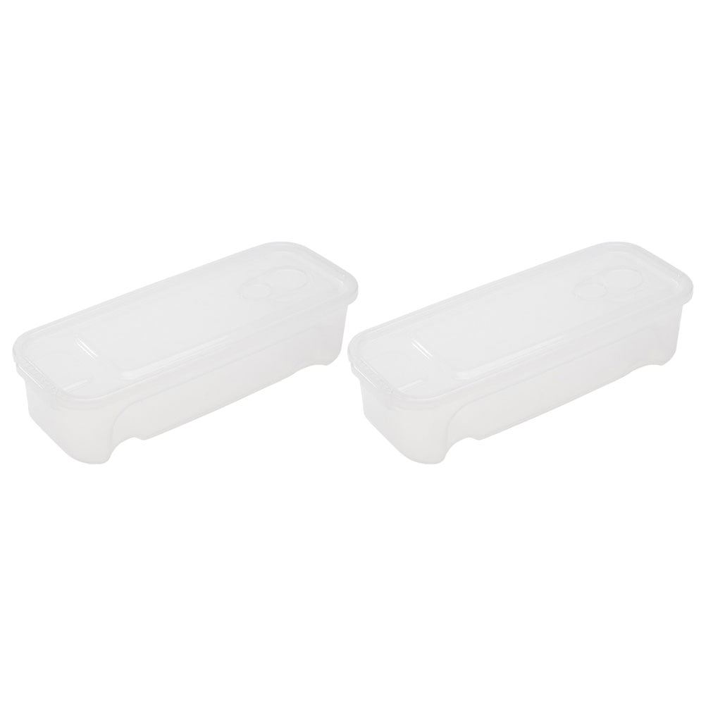 WESIEVYA Steam Cooking Noodle Storage Container 2Pcs 11.4X4.3X2.8In ...