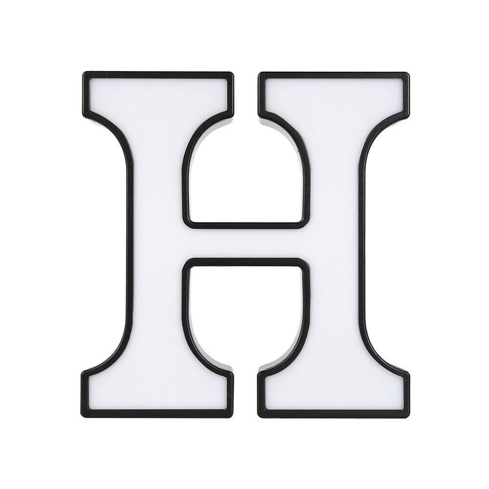 Alphabet H Shaped LED Night Light with Plastic Material for Romantic ...
