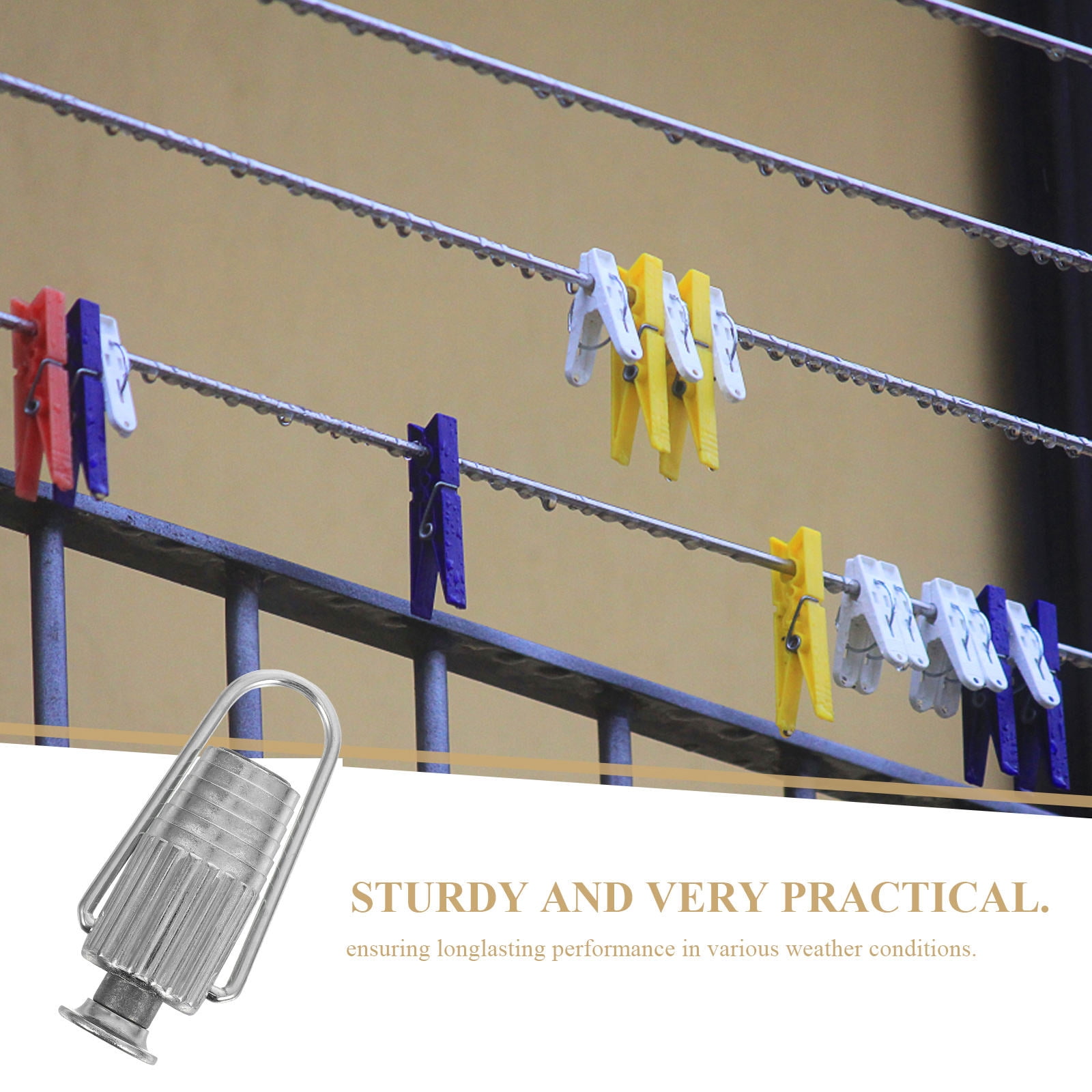 HOMEMAXS Aluminium Clothesline Tightener for Household and Outdoor Use ...