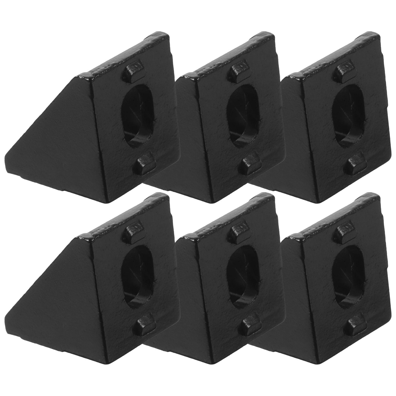 Aluminum Alloy L-Brackets for Fixing Use Black 10 Pieces 2020 Profile ...