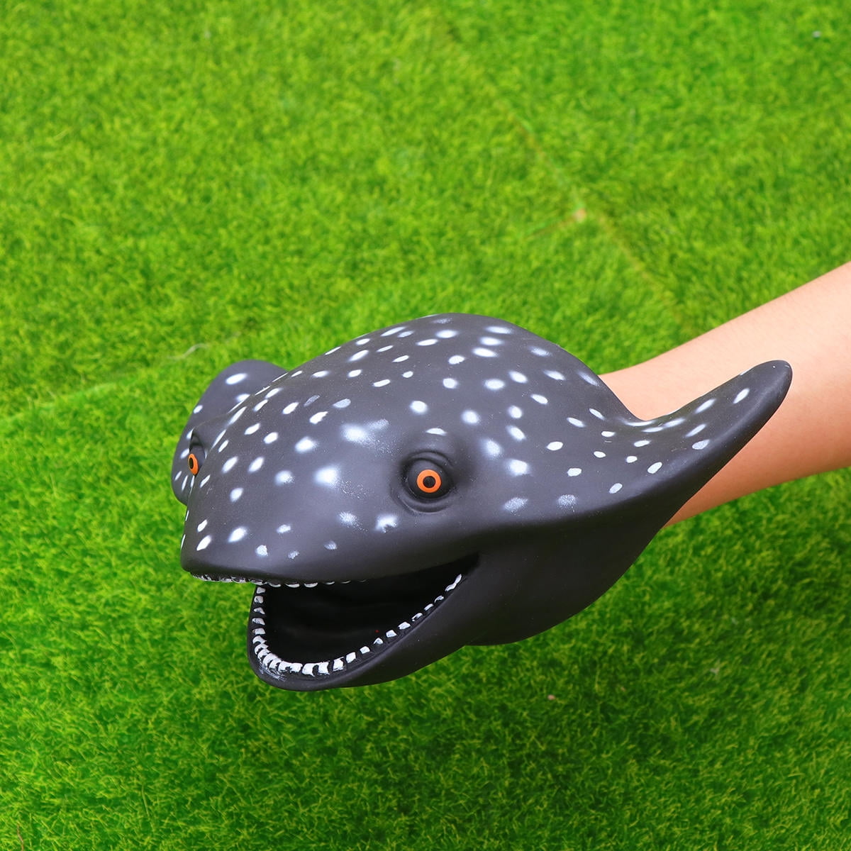 Animals Hand Puppet Whale Head Glove Puppet Plastic Realistic Role Play ...