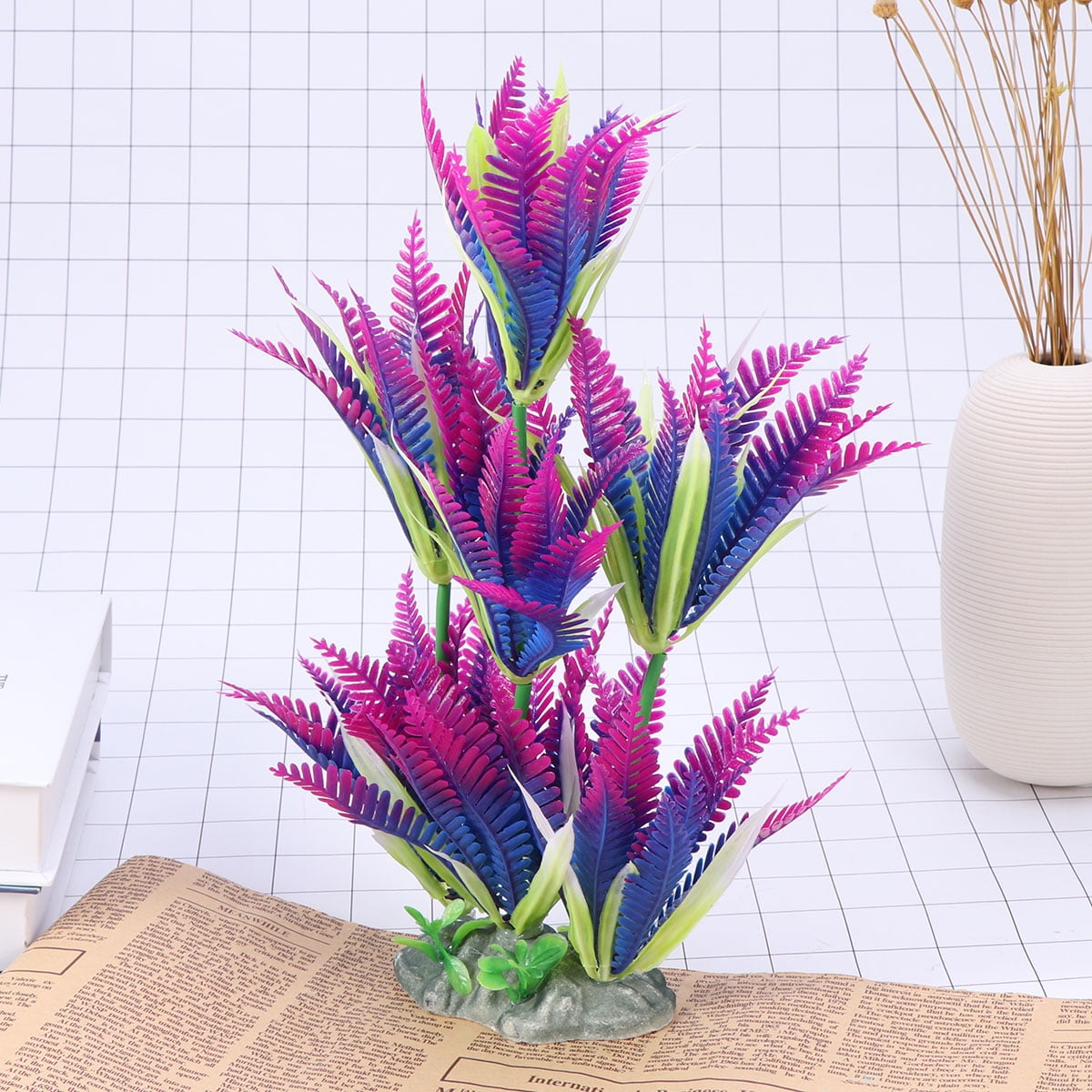 Aquarium Decoration Algae for Realistic Plant Artificial Water Plants ...