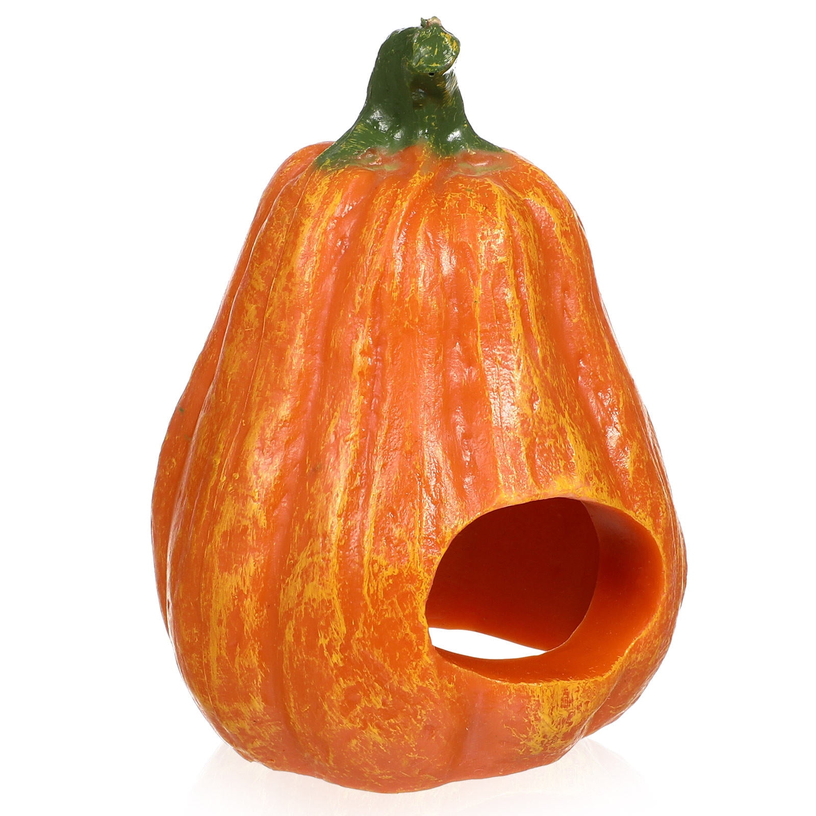 Aquarium Pumpkin Decor Sculpture Hideout Fish Tank Decorations ...