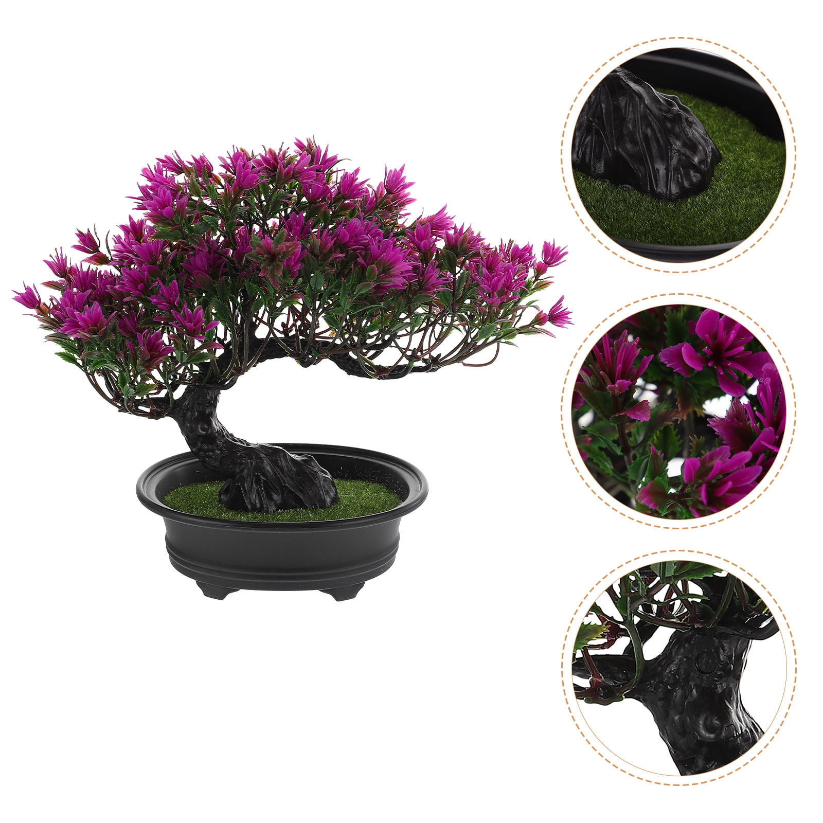 HOMEMAXS Artificial Bonsai Pine Tree for Decoration with Realistic ...