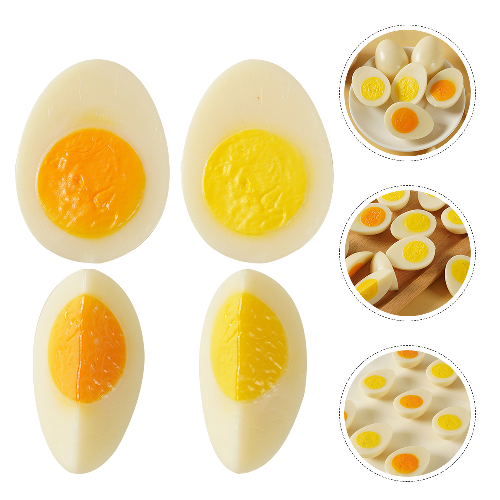 HOMEMAXS Artificial Egg Props Made of PVC for Decoration Assorted Color ...