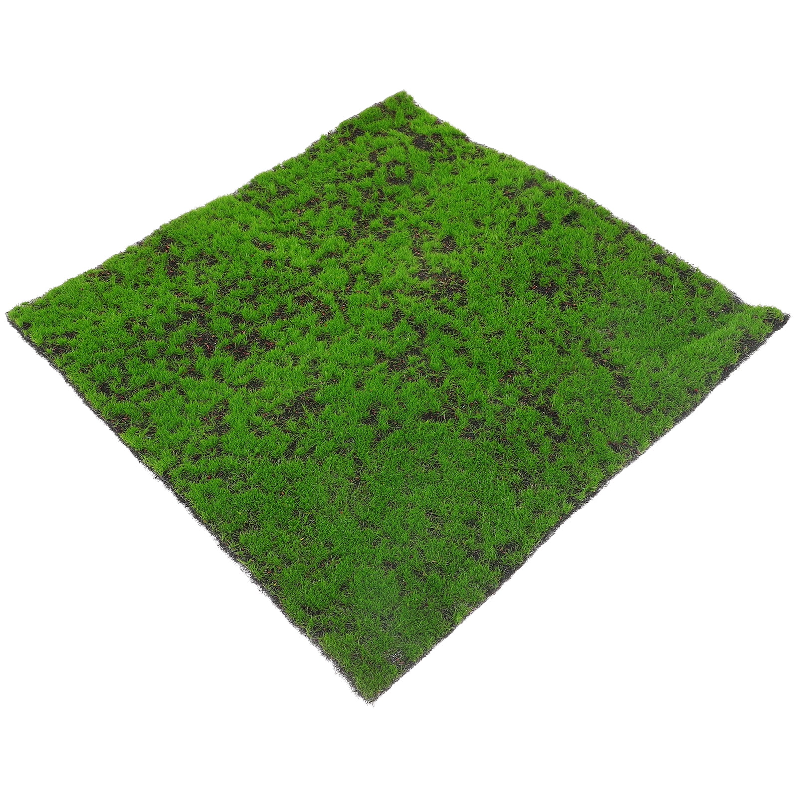HOMEMAXS Artificial Grass Faux Grass Tile Fake Moss Green Grass Mat ...