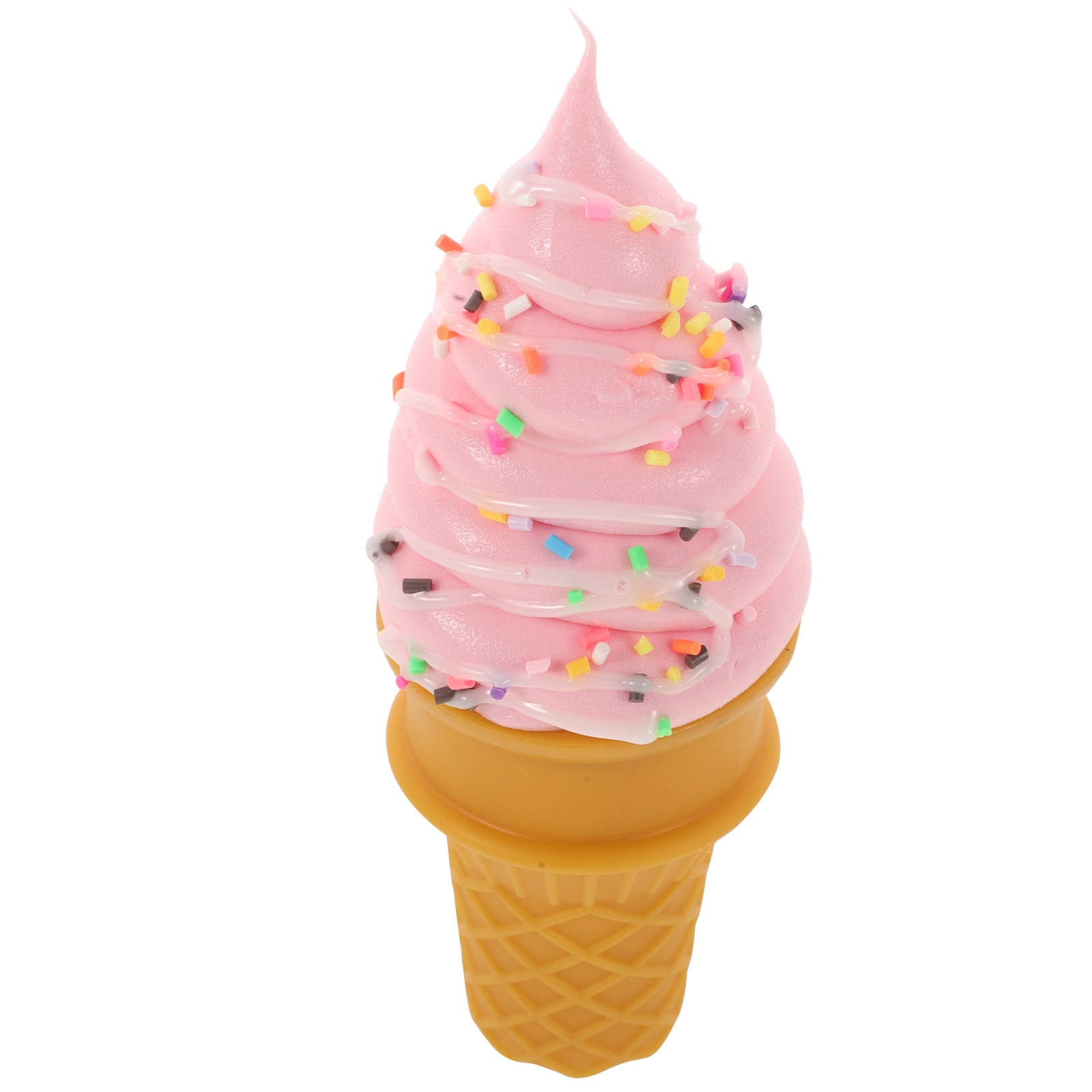 HOMEMAXS Artificial Ice Cream Cone Realistic Display Prop Fake Ice ...