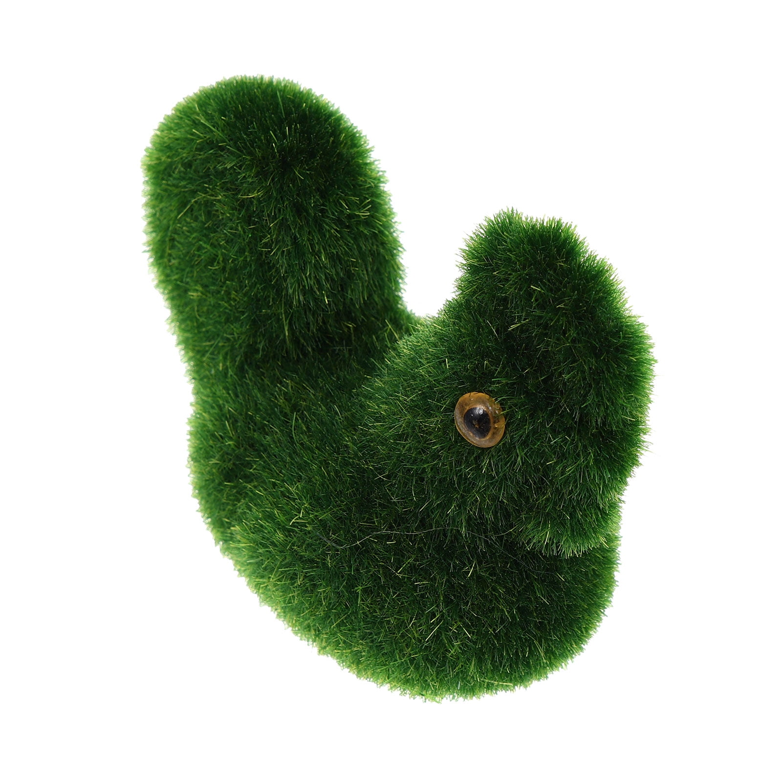 HOMEMAXS Artificial Moss Rooster Figurine Flocked Animal Statue ...