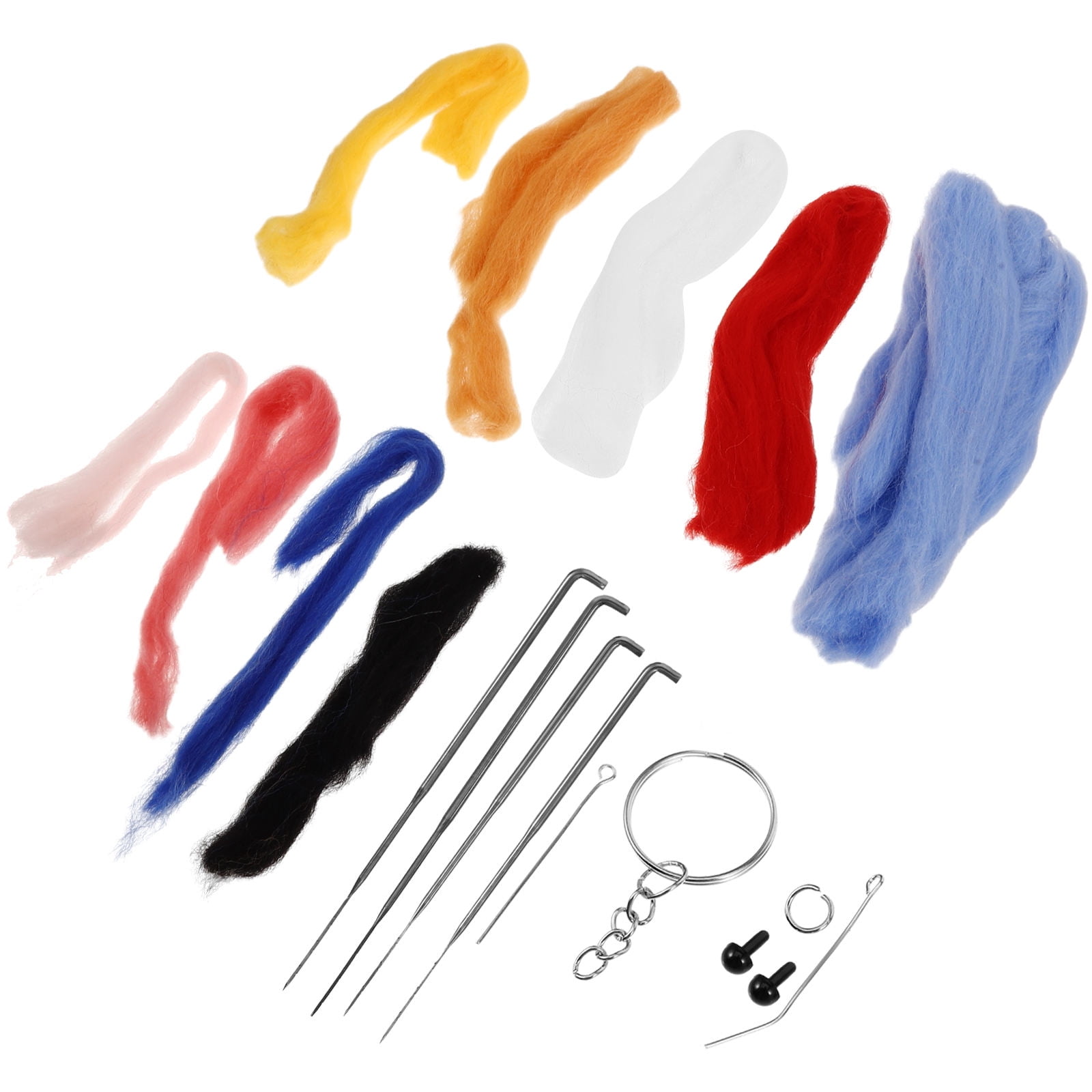 HOMEMAXS Wool Felt DIY Needle Felting Kit with Assorted Colors for ...