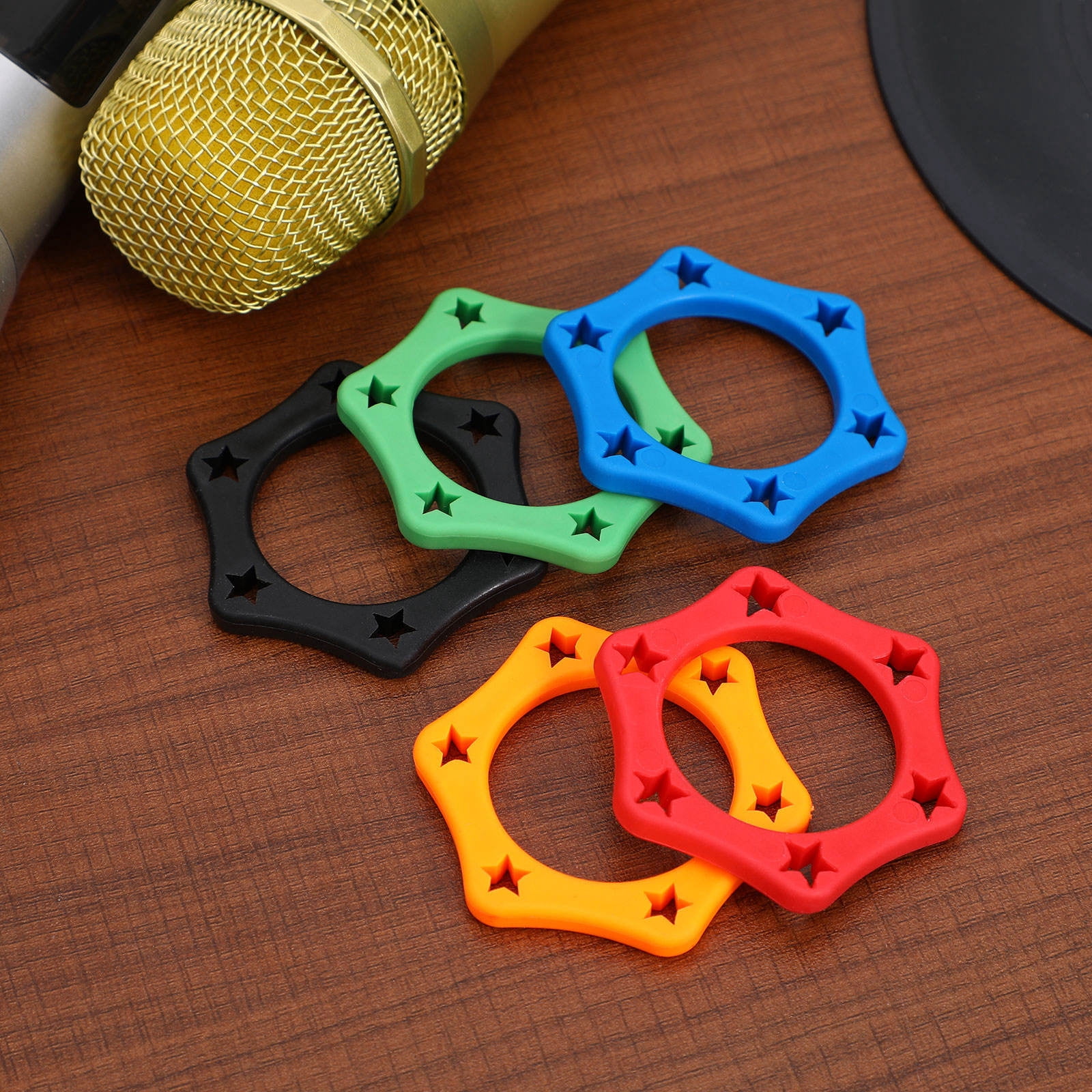 HOMEMAXS Assorted Color Anti-Roller Ring Protects Microphone from ...