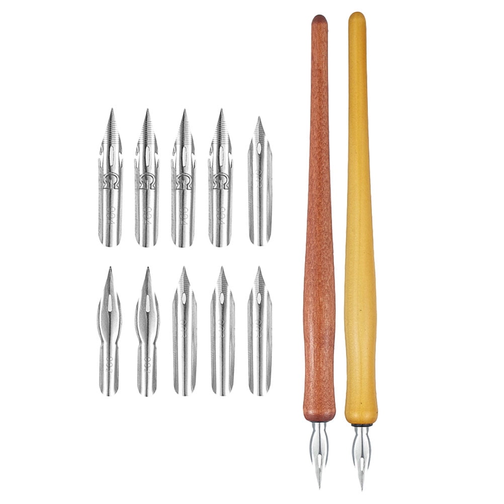 Assorted Color Calligraphy Dip Pen Set with Bent Tip for Home Use ...