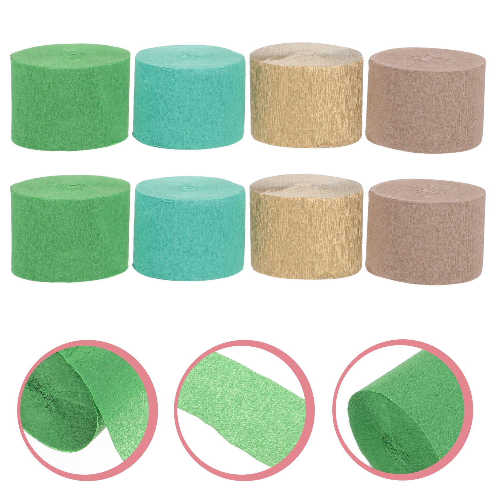 HOMEMAXS Assorted Color Crepe Paper Streamers for Decoration Party ...