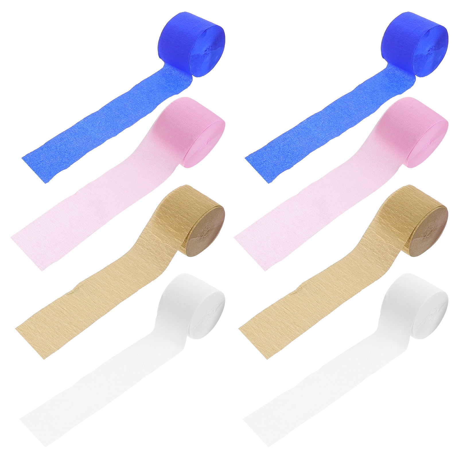 HOMEMAXS Assorted Color Crepe Paper Streamers for Decorations 8 Rolls ...