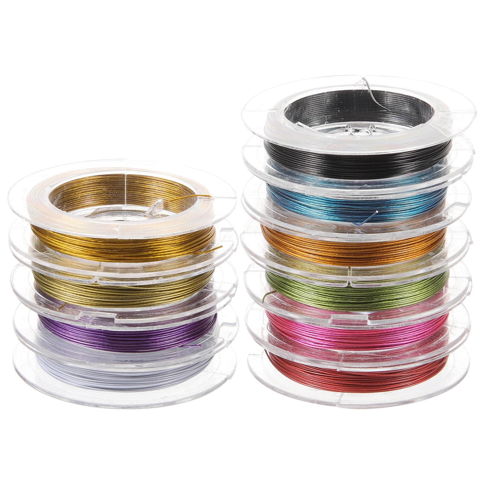 HOMEMAXS Assorted Color Metal Beading Wire for DIY Craft Projects and ...