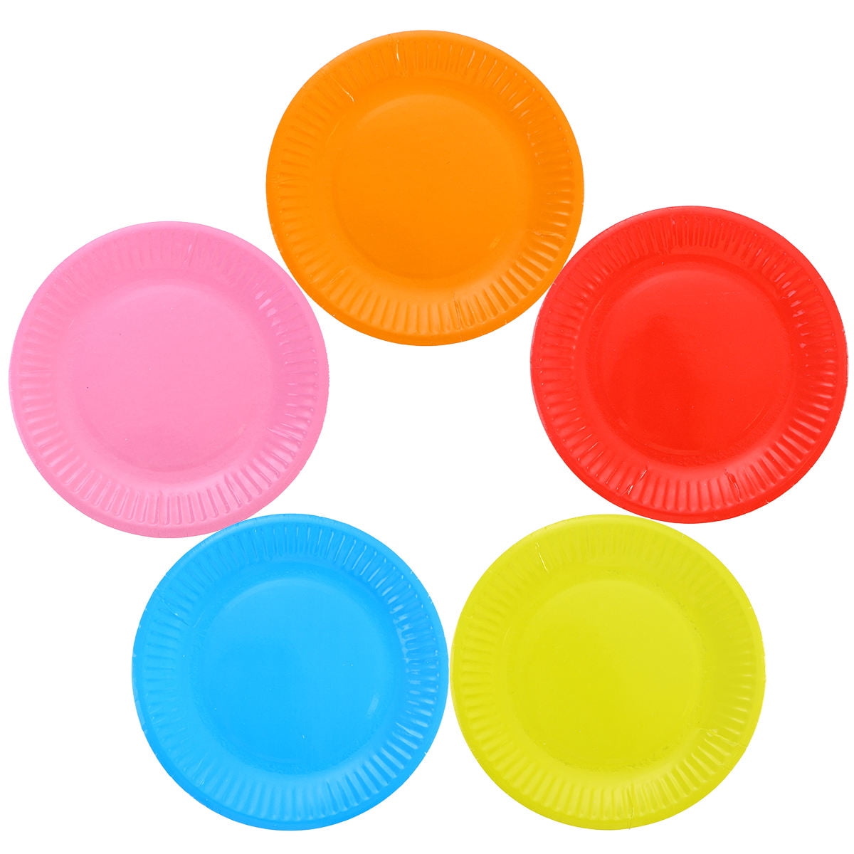 HOMEMAXS Assorted Color Paper Plates for Cake Holding Eco Friendly ...