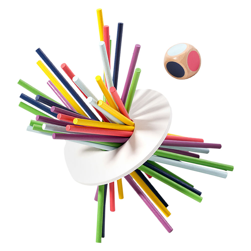 HOMEMAXS Assorted Color Pick Up Sticks Game for Kids Synthetic Material ...