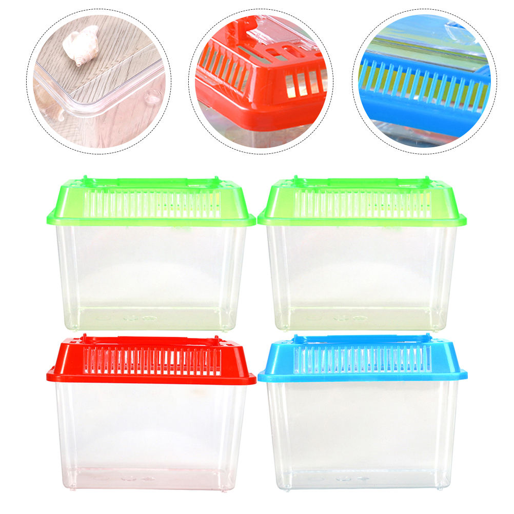 HOMEMAXS Assorted Color Plastic Aquarium Handheld Fish Tank for Storage ...