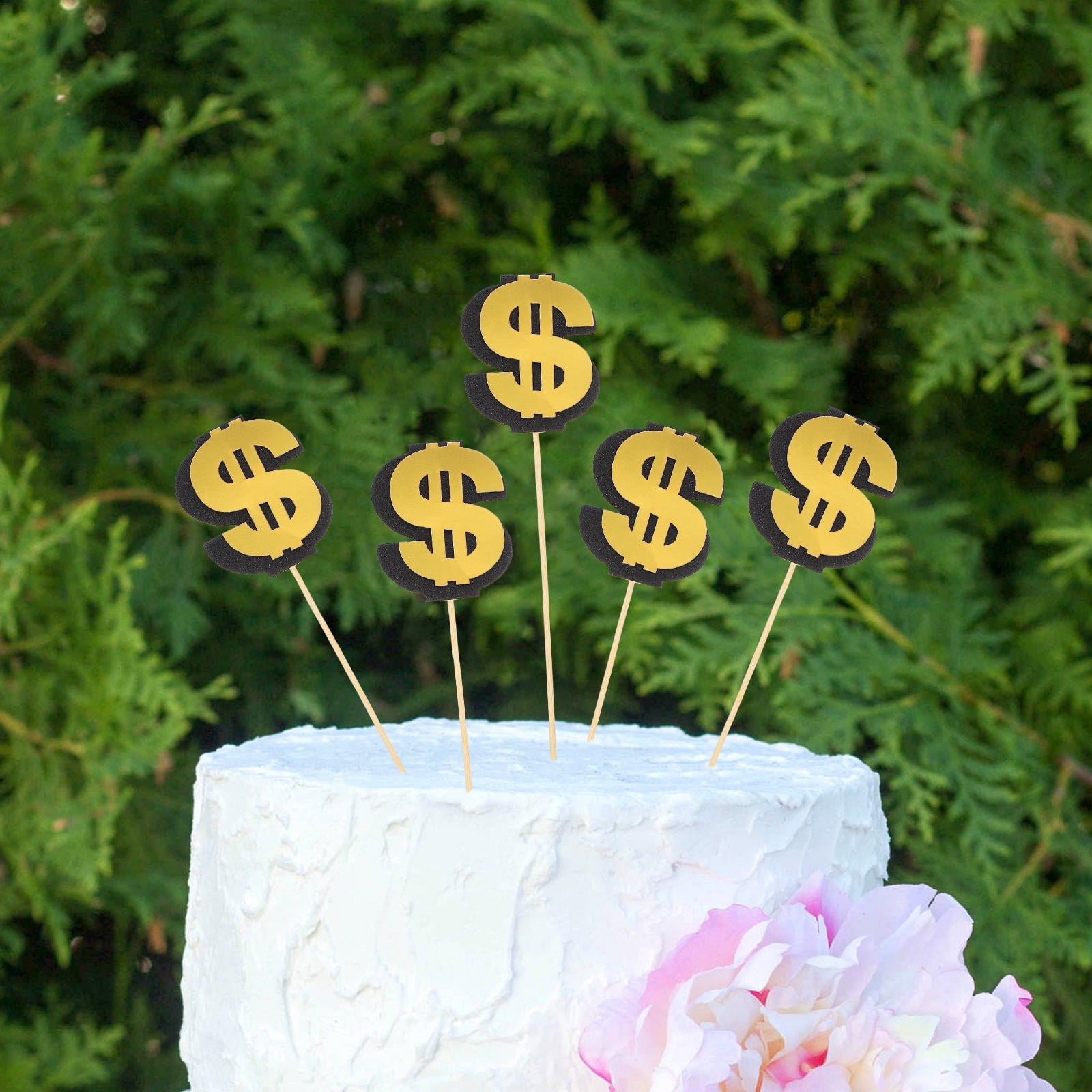 HOMEMAXS Assorted Color Plastic Cake Toppers for Birthday with Fashion ...