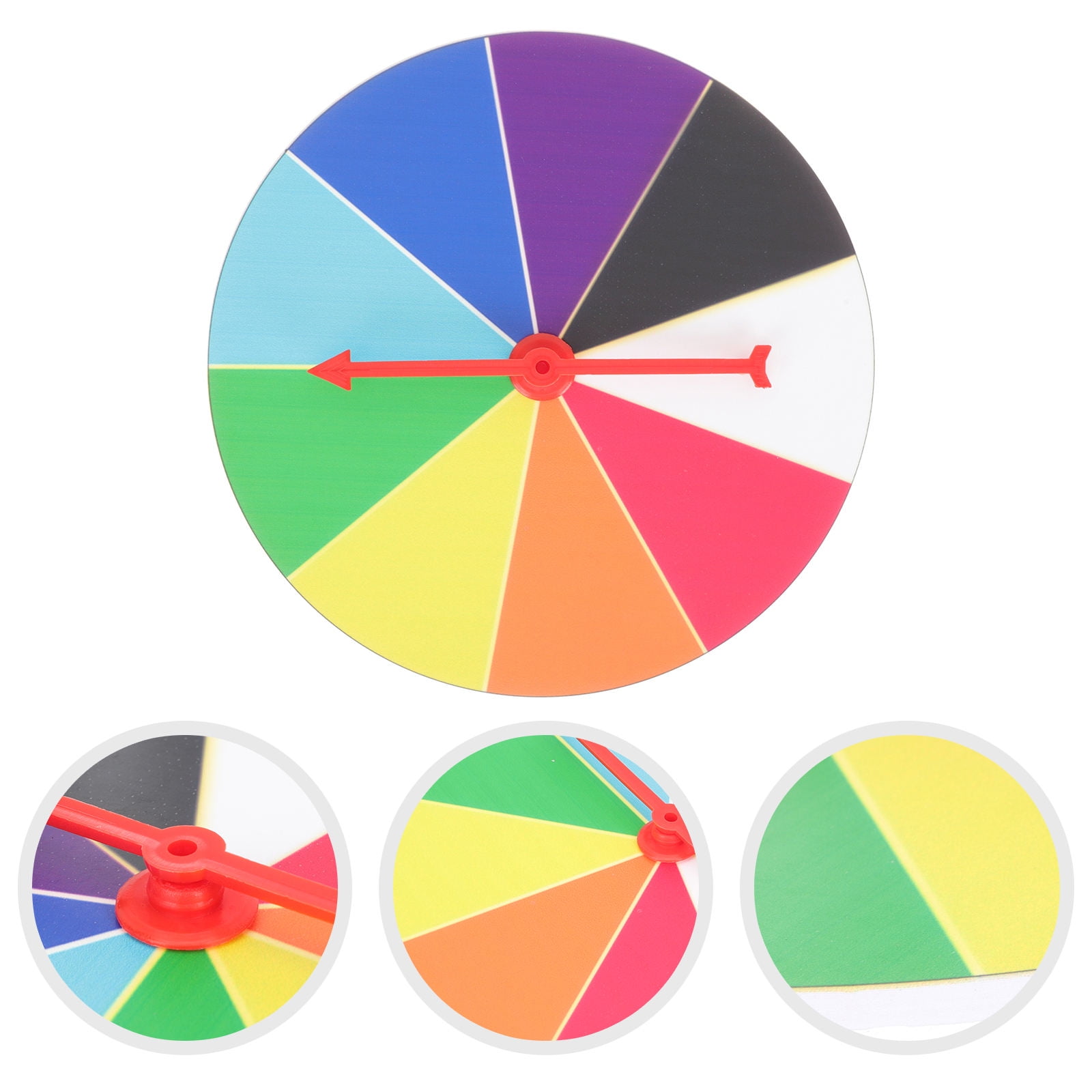 HOMEMAXS Assorted Color Plastic Lottery Wheel for Parties and Classroom ...