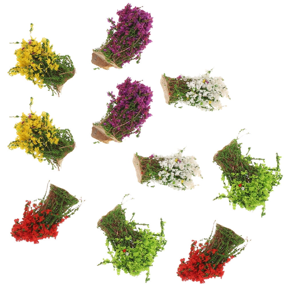 HOMEMAXS Assorted Color Resin Grass Cluster Decor for DIY Miniature ...