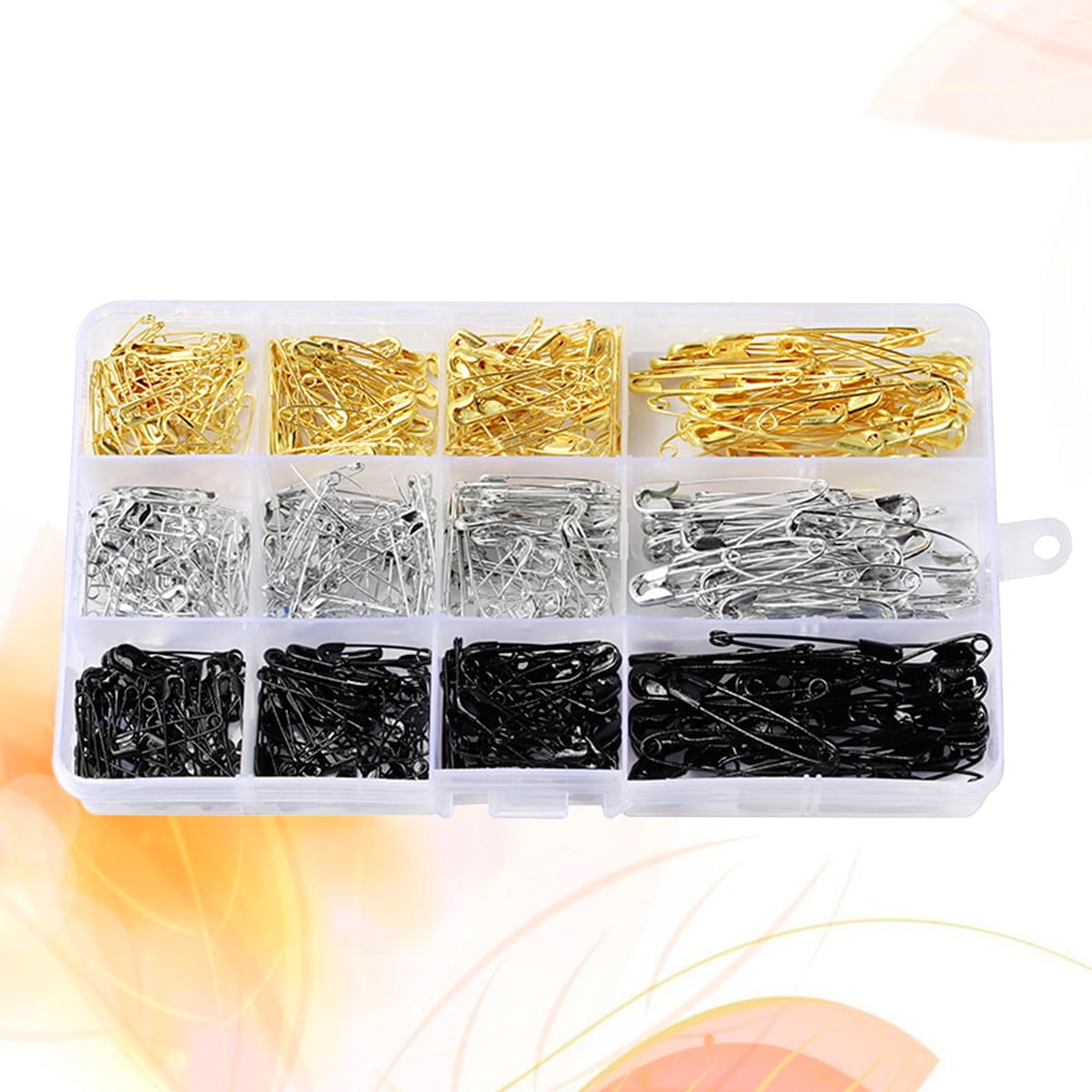 HOMEMAXS Assorted Color Safety Pins Set, Durable Metal Pins for Home ...