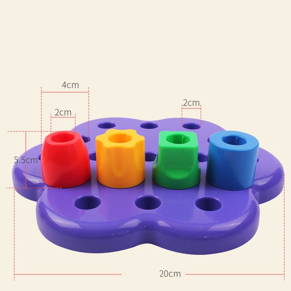 Assorted Color Shape Recognizing Blocks Stacking Game Toy for Kids ...