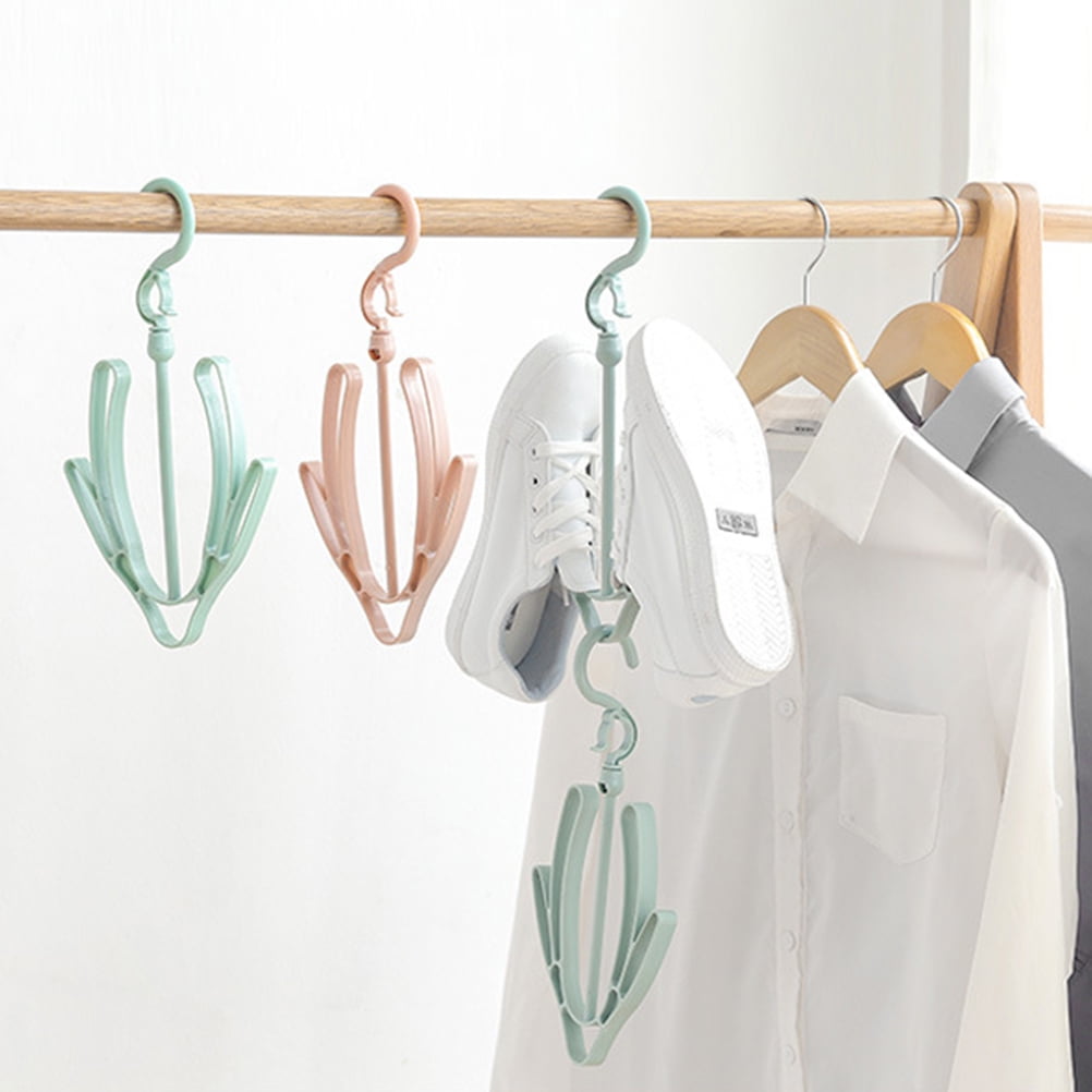 HOMEMAXS Assorted Color Shoes Hanger with Double Hook Design for Drying ...