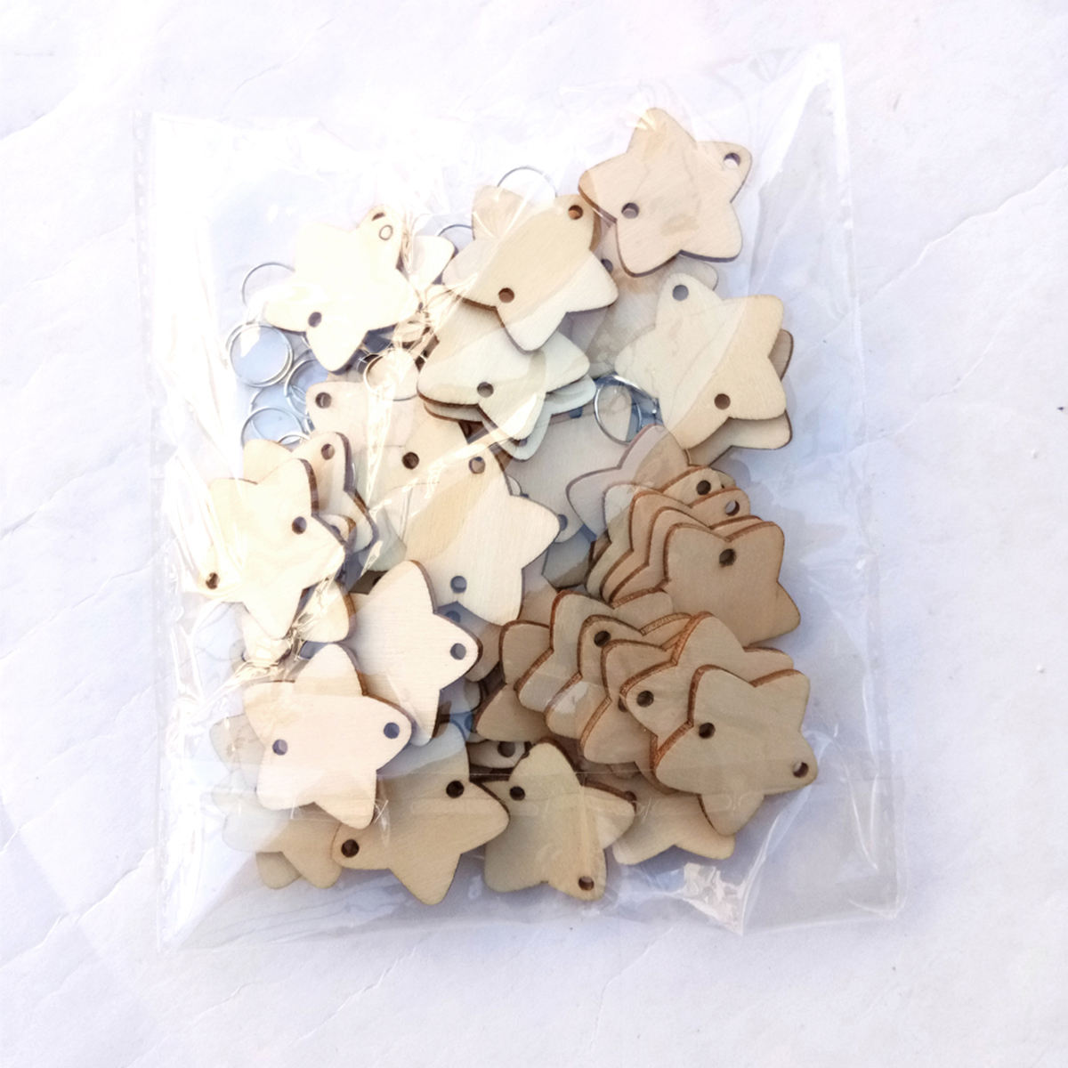 Assorted Color Wood Piece Star Photo Prop for Birthday and DIY Projects ...