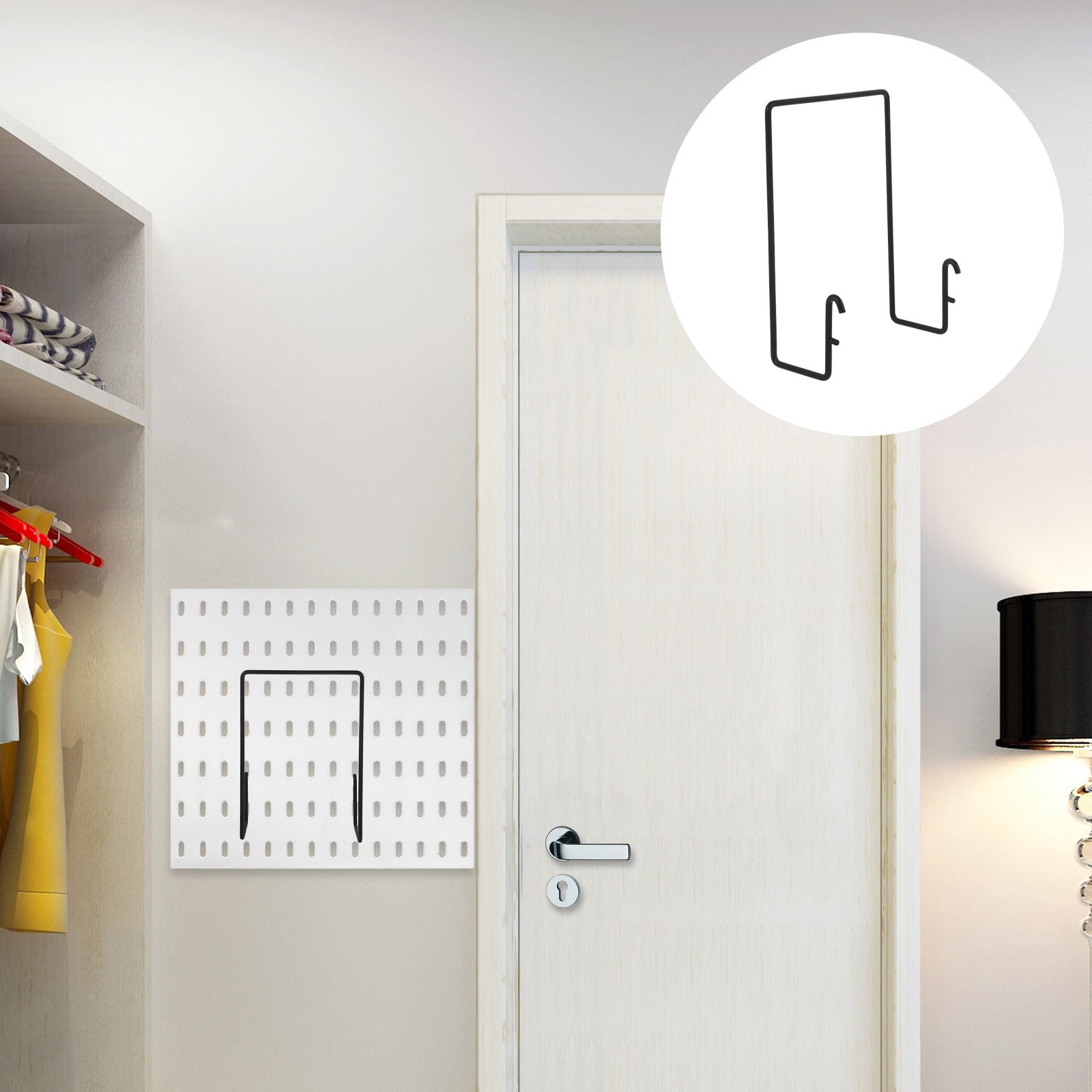 HOMEMAXS Attachment Peg Board Accessories Perforated Storage Rack ...