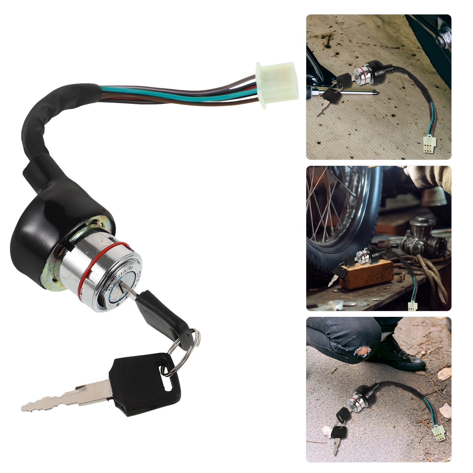 HOMEMAXS Atv Ignition Switch Replacement Vehicle Ignition Switch Start ...