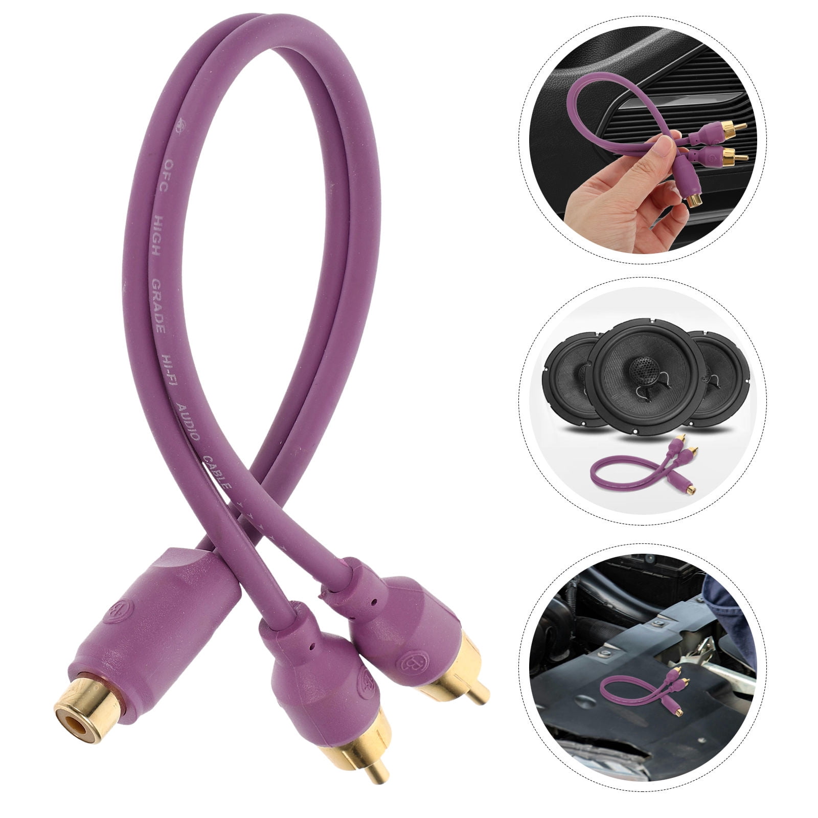 HOMEMAXS Audio Wire Speaker Cable Wire Audio Splitter Cable Audio ...